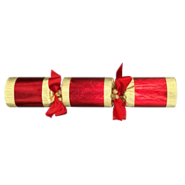 Luxury 14" Opulent Cone Red Christmas Crackers 25-Pack - Catering24